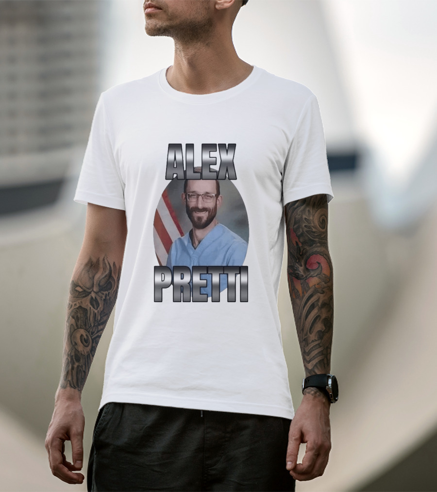 Alex Pretti American Flag T-Shirt