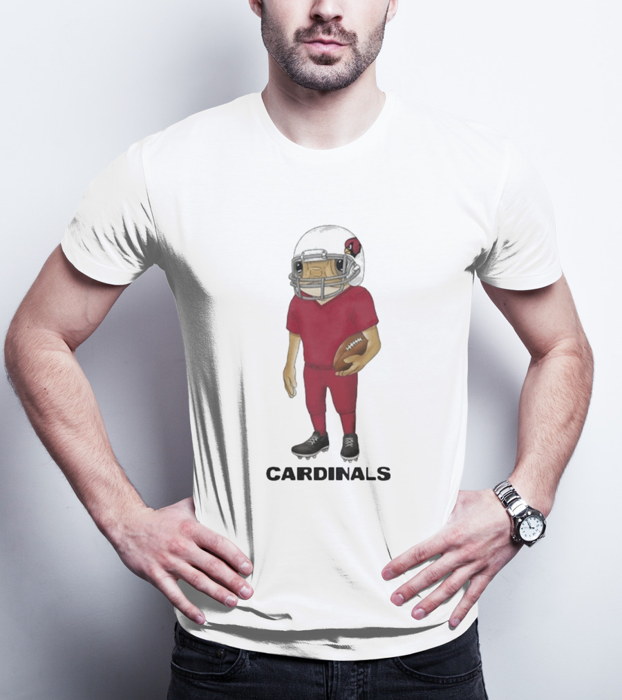 Arizona Cardinals Football Character Bad Bunny Helmet T-Shirt