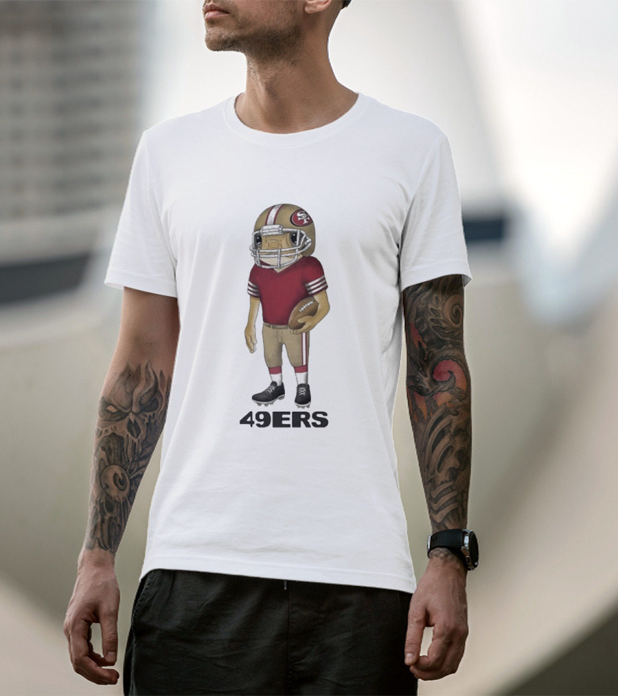 Bad Bunny San Francisco 49ers Football Helmet T-Shirt
