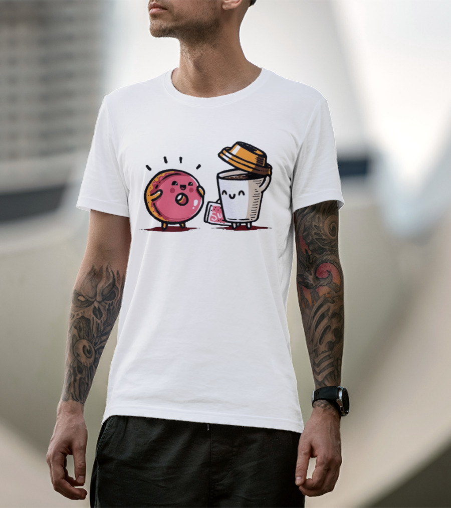 Donut And Coffee A Match Made In Heaven You Donut Know How Much I Love You T-Shirt