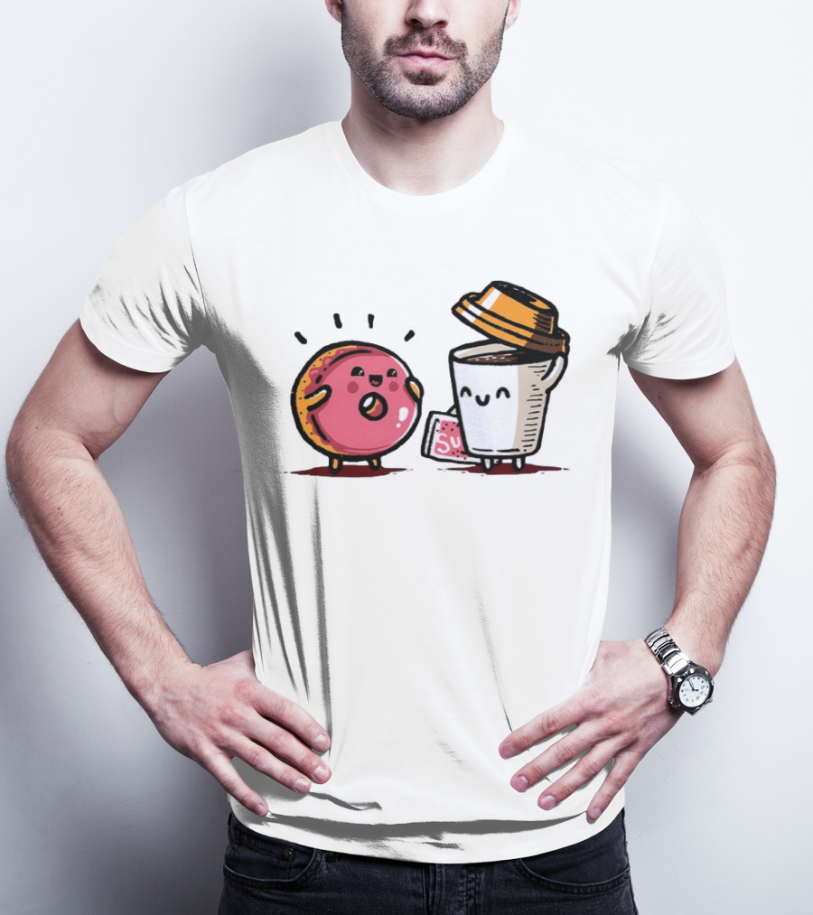 Donut And Coffee A Match Made In Heaven You Donut Know How Much I Love You T-Shirt