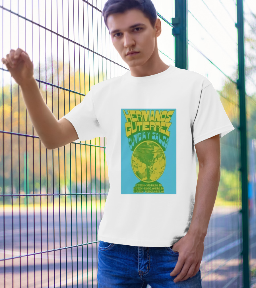 Hermanos Gutiérrez Cumbia Y Salsa São Paulo Rio Buenos Aires 2026 T-Shirt