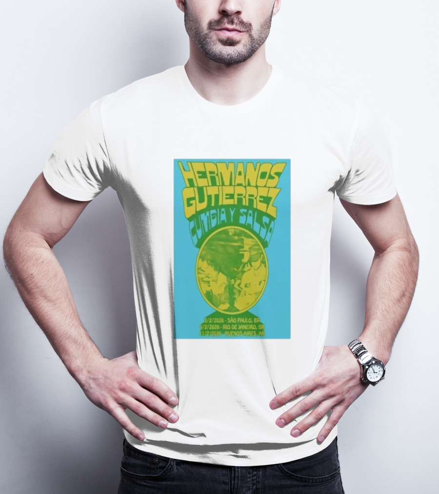 Hermanos Gutiérrez Cumbia Y Salsa São Paulo Rio Buenos Aires 2026 T-Shirt
