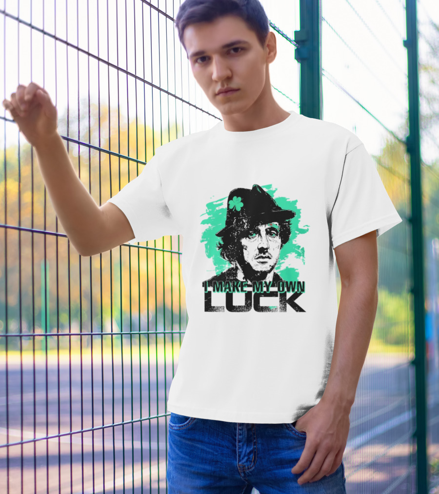 I Make My Own Luck Shamrock Hat Rocky T-Shirt