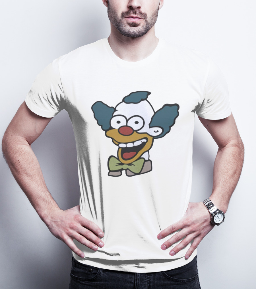 Krusty The Clown Smiling Face Cartoon T-Shirt
