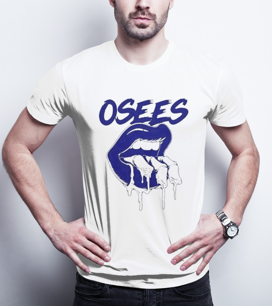 Osees Mouth With Dripping Blue Fingers T-Shirt
