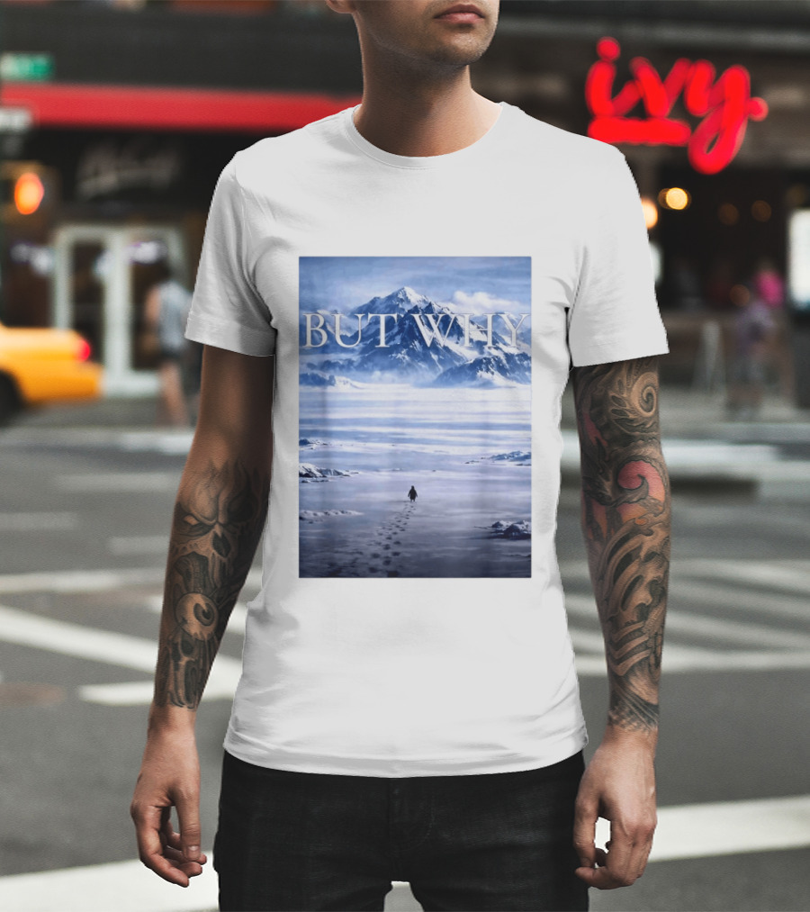 But Why Penguin Mountains T-Shirt