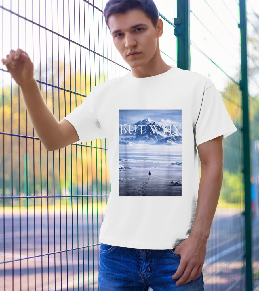 But Why Penguin Mountains T-Shirt