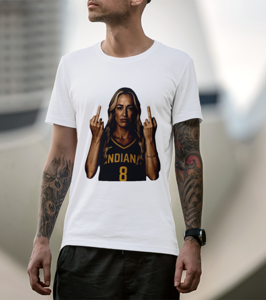 INDIANA 8 Flipping The Bird T-Shirt