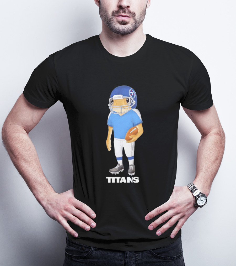 Bad Bunny X Tennessee Titans Football Player Character Collaboration T-Shirt