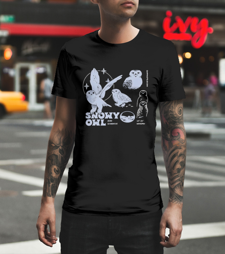 Camp Mustelid Snowy Owl It's By Mammals T-Shirt