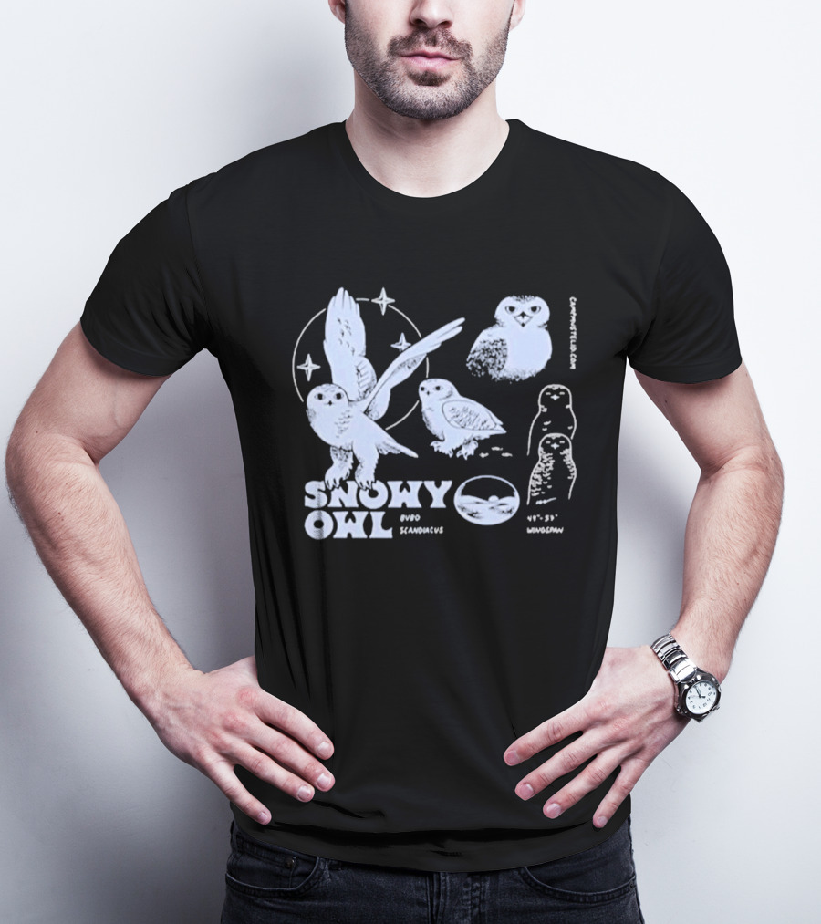 Camp Mustelid Snowy Owl It's By Mammals T-Shirt