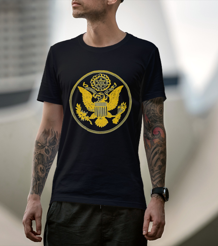 Eagle Iron Reagan Eat Sht Presidential Seal Oval T-Shirt