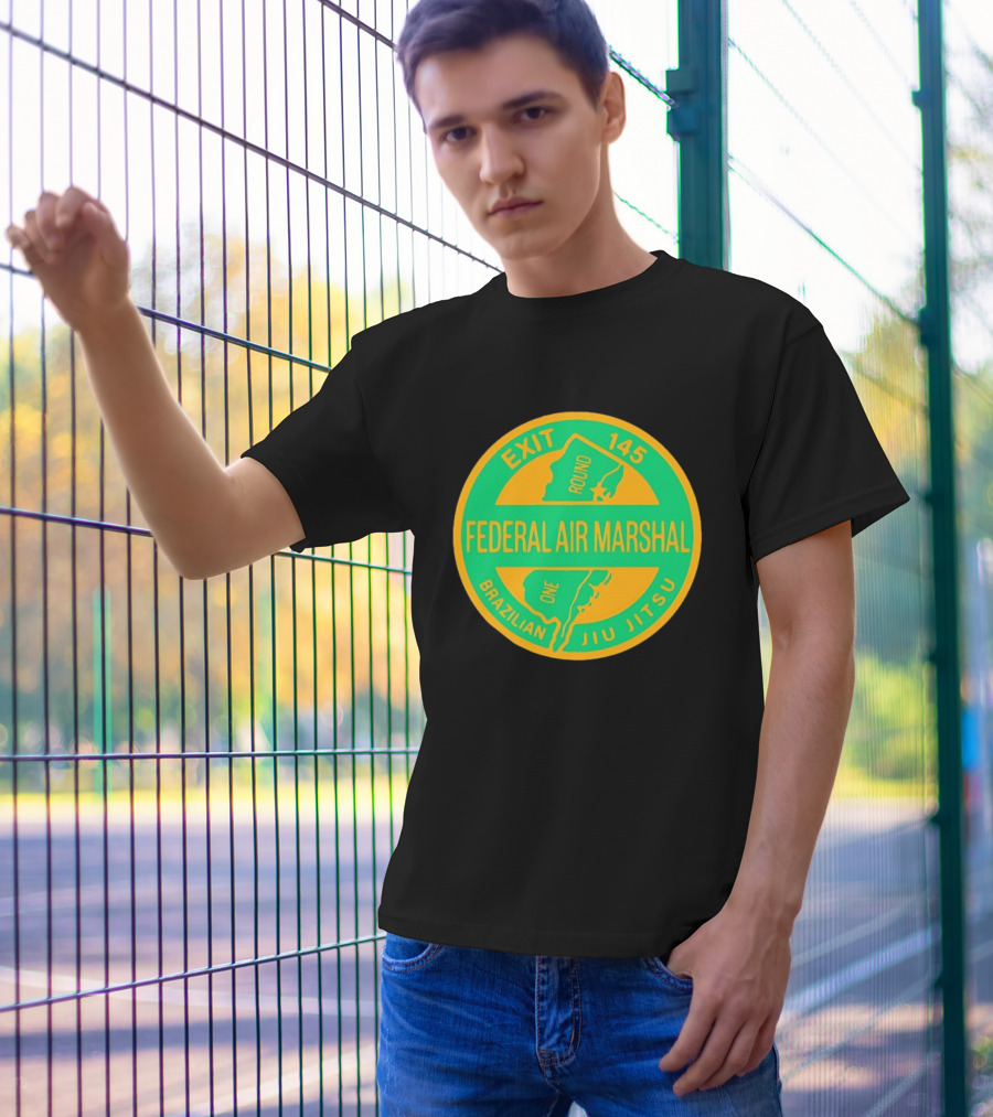 Federal Air Marshal Exit 145 Round One Brazilian Jiu Jitsu T-Shirt