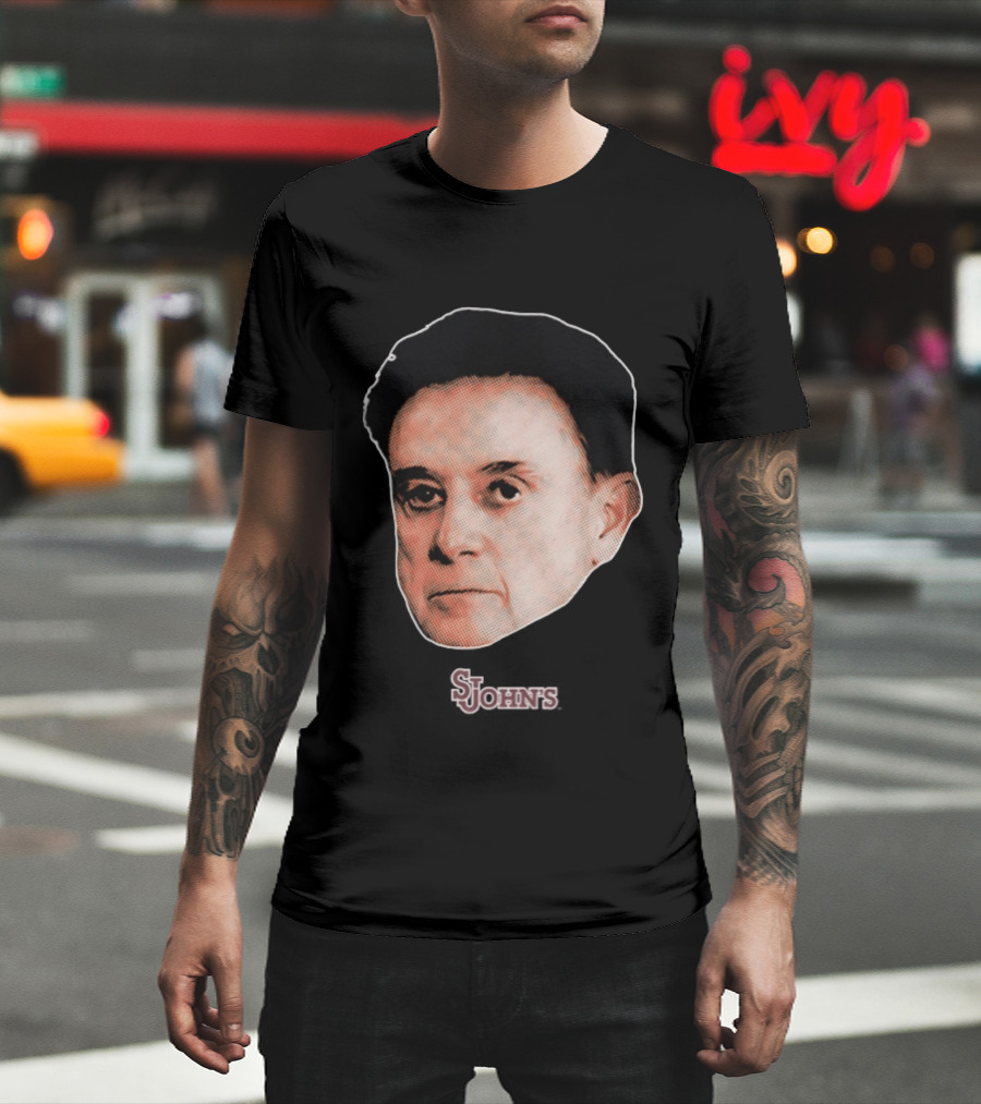 Rick Pitino Big Head St John's Red Storm T-Shirt