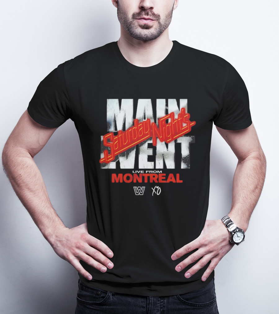 Saturday Night's Main Event Montreal WWE X The Weeknd T-Shirt