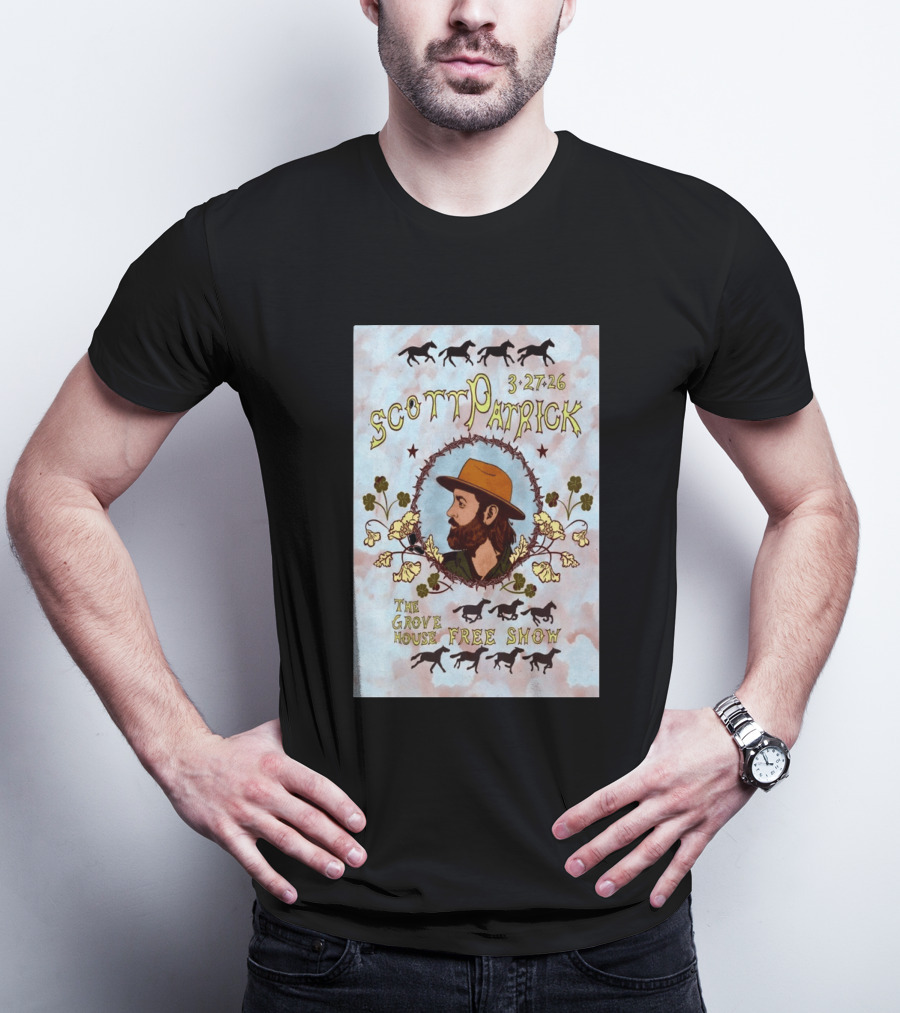 Scott Patrick The Grove House Free Show Mariposa CA March 27 2026 T-Shirt