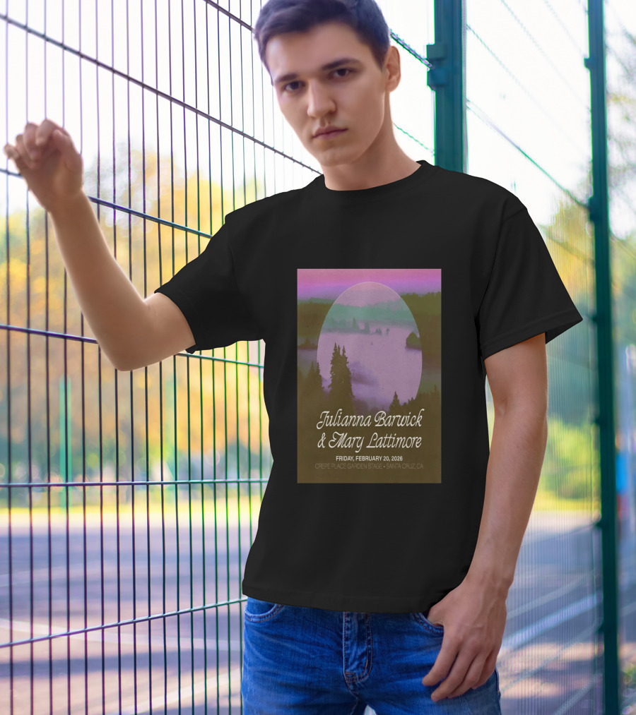 Julianna Barwick Mary Lattimore February 20 2026 Crepe Place Garden Stage Santa Cruz CA T-Shirt
