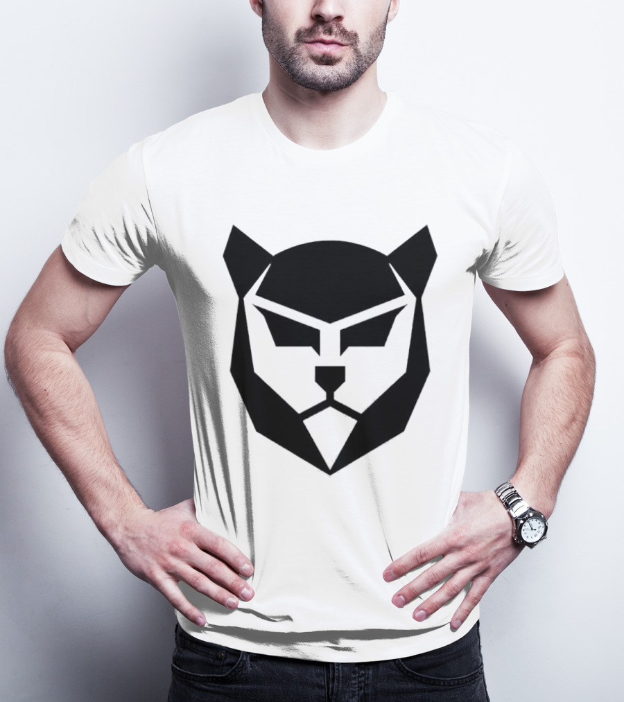 Panther Mask Baseball Geometric T-Shirt