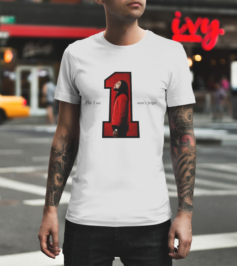 Derrick Rose The 1 We Won't Forget Iconic Red Jacket Legend T-Shirt