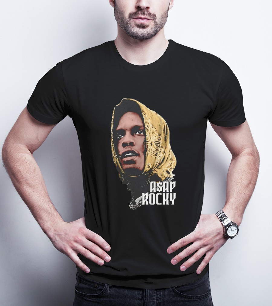 ASAP Rocky Headscarf Style Bandana Fashion Trend T-Shirt
