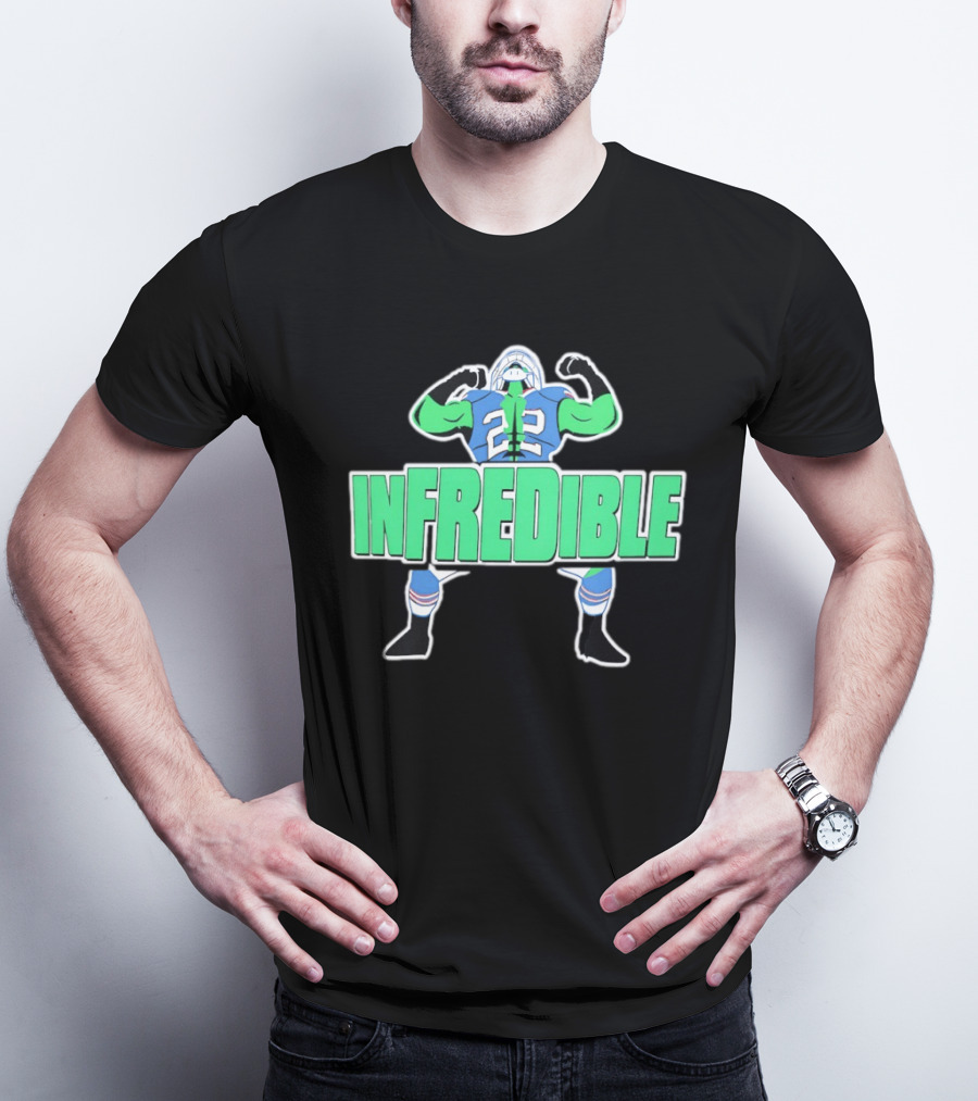 Infredible 22 Buffalo Bills Ray Davis Football Player Cartoon T-Shirt