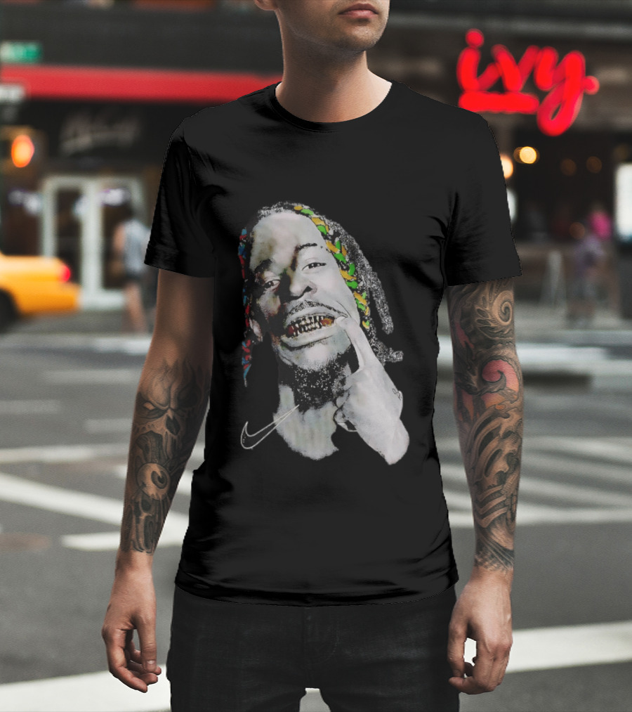 Ja Morant Max90 Nike Iconic Grills And Colorful Braids T-Shirt