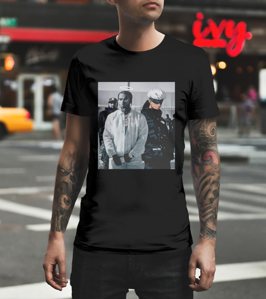 Jujutsu Kaisen Gojo Satoru Pop Smoke Collaboration T-Shirt