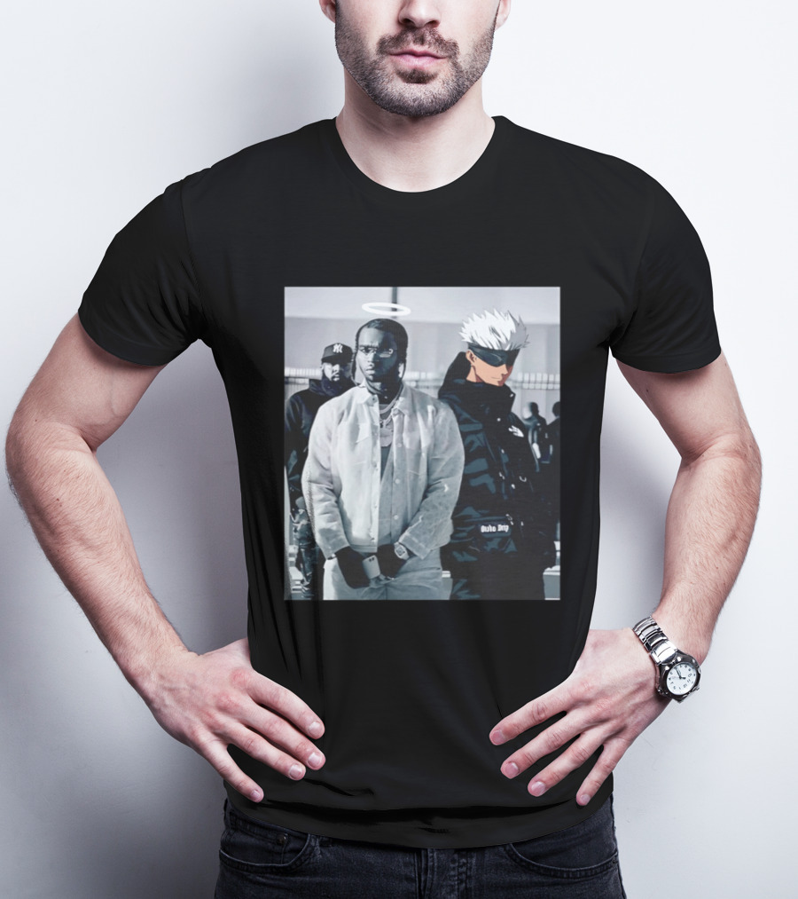 Jujutsu Kaisen Gojo Satoru Pop Smoke Collaboration T-Shirt