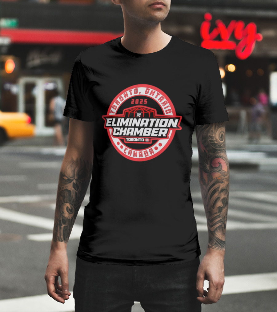 Toronto Ontario Canada Elimination Chamber 2025 Event T-Shirt