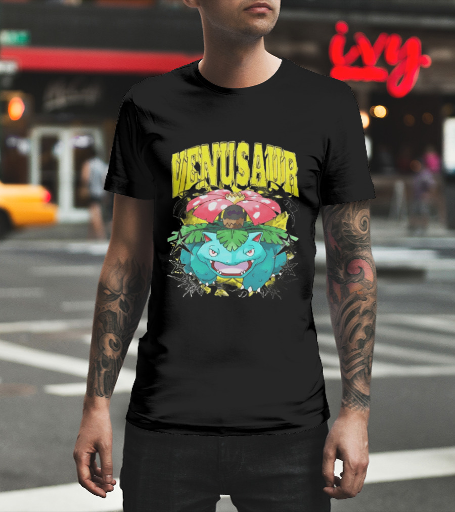 Venusaur Grass Poison Type Pokemon Anime T-Shirt