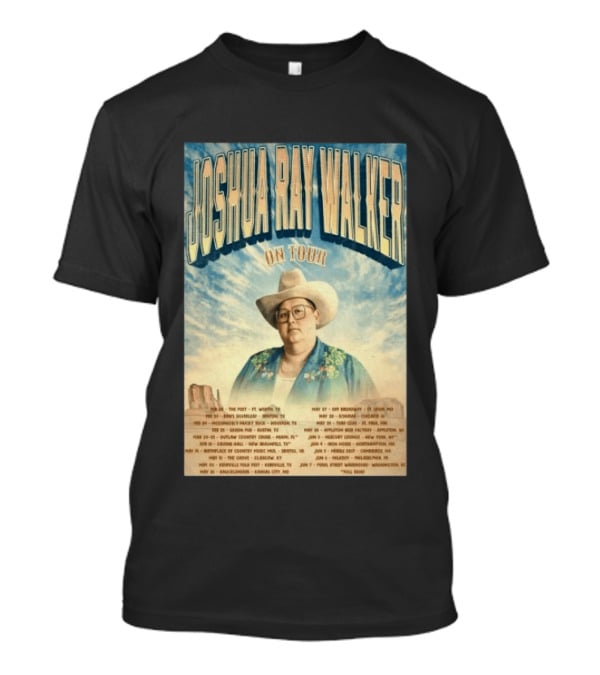 Joshua Ray Walker 2026 Tour Dates Off Broadway St. Louis Mystic Boise Mercury Lounge Tulsa T-Shirt