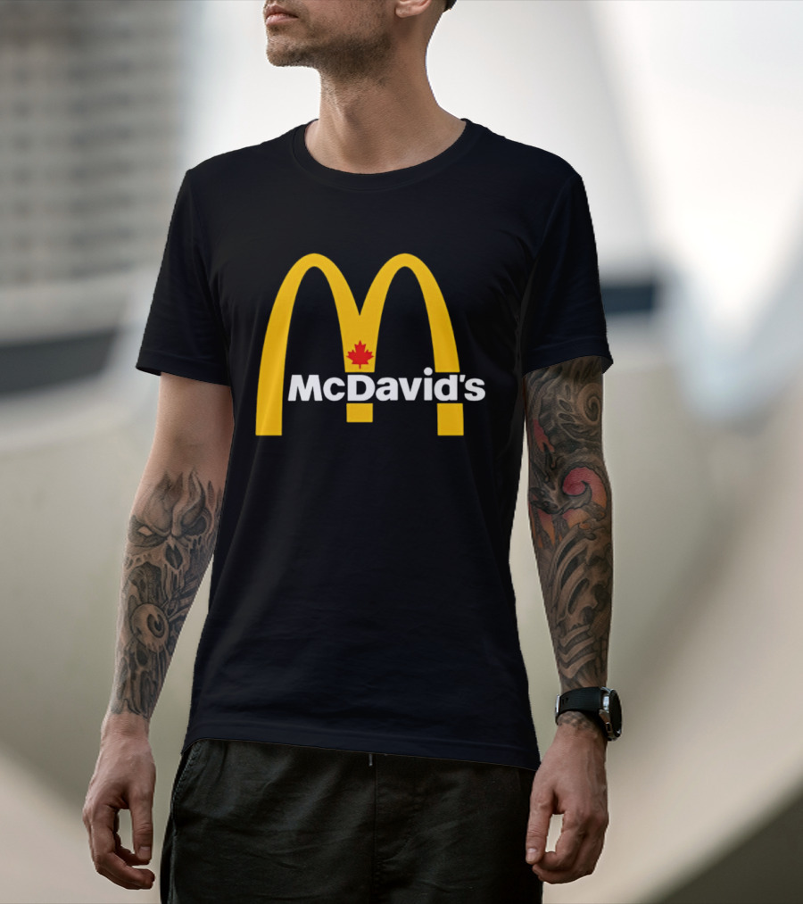 McDavid's McDonald's Canada Maple Leaf Arch T-Shirt