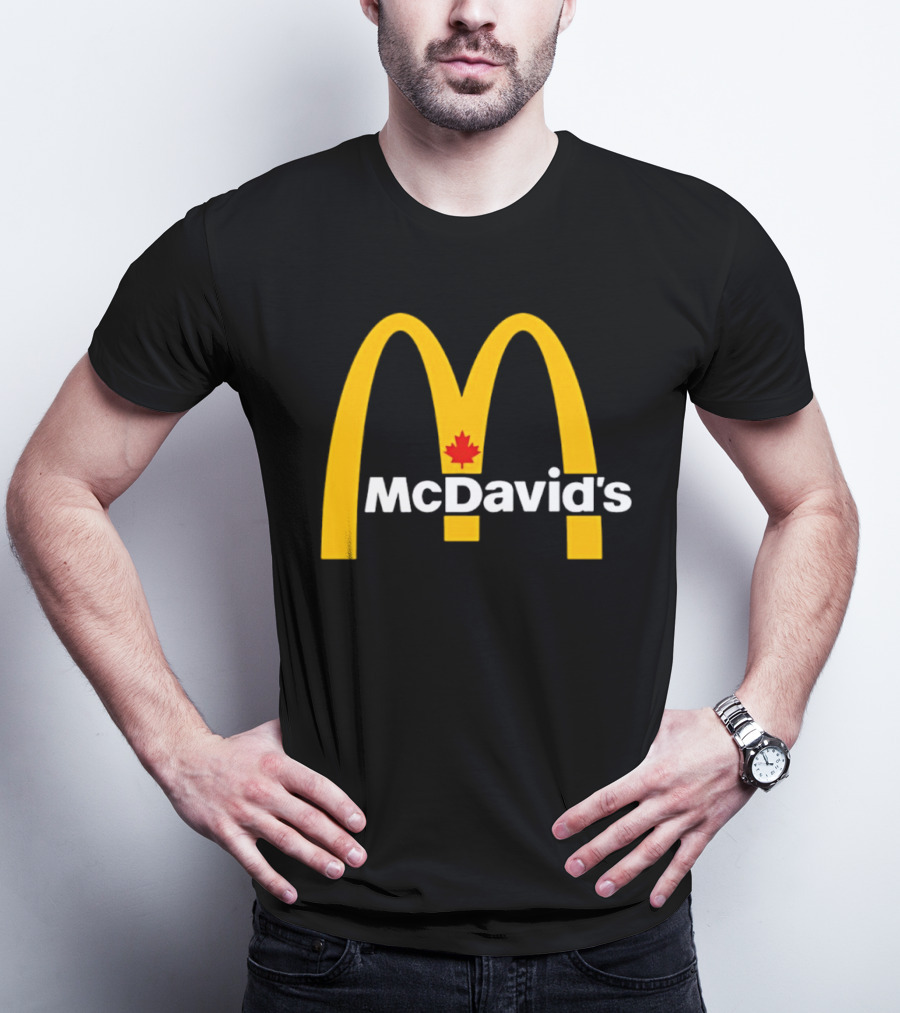 McDavid's McDonald's Canada Maple Leaf Arch T-Shirt