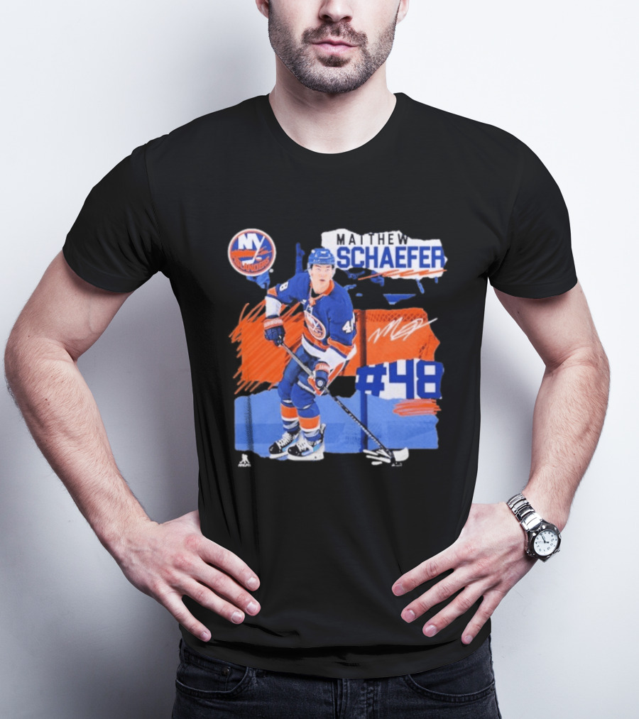 New York Islanders Matthew Schaefer 48 Fresh Ice T-Shirt