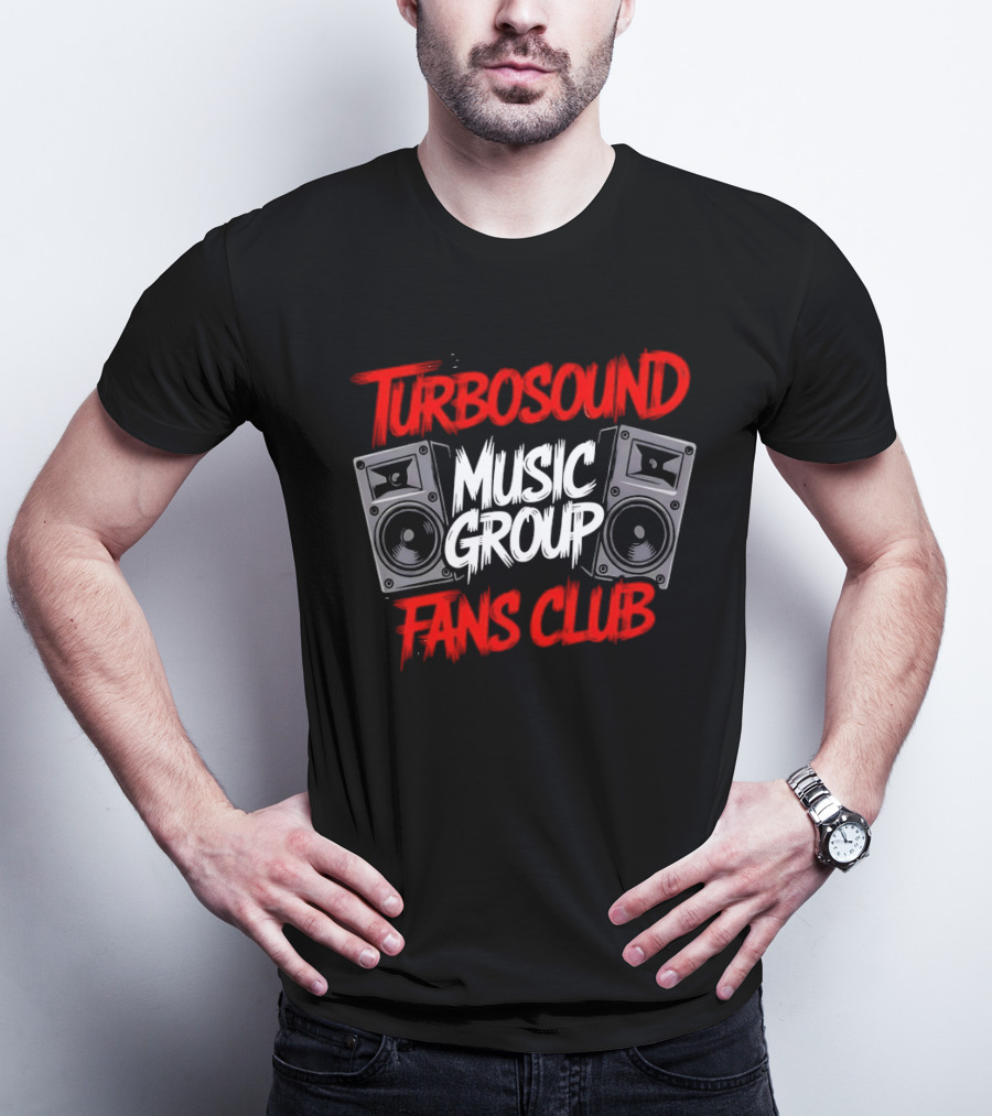 Turbosound Music Group Fans Club Speakers Retro Vibe T-Shirt