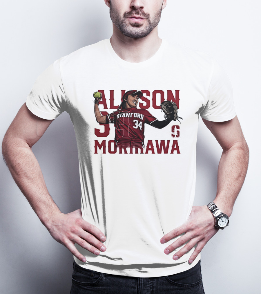 Allison Morikawa 34 Stanford Softball Cardinal S T-Shirt