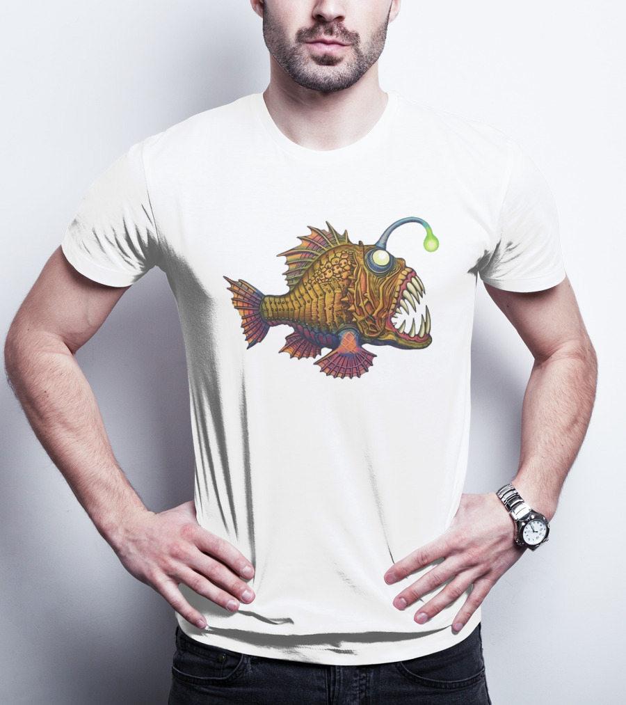 Anglerfish Deep Sea Monster Bright Lure T-Shirt