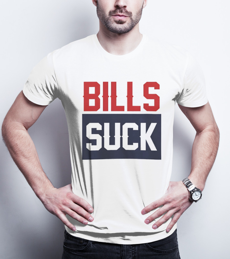 New England Patriots Rivalry Bills Suck Fan Gear T-Shirt