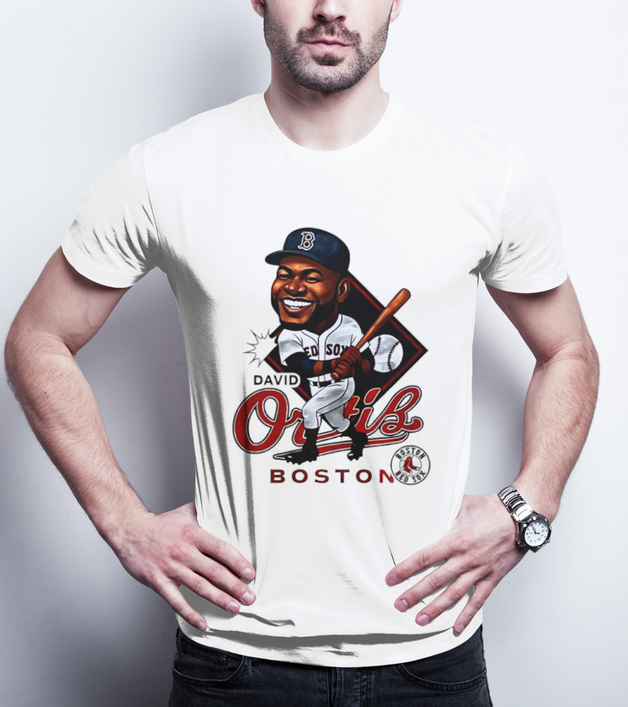 David Ortiz Boston Redsox 34 Legend Caricature T-Shirt