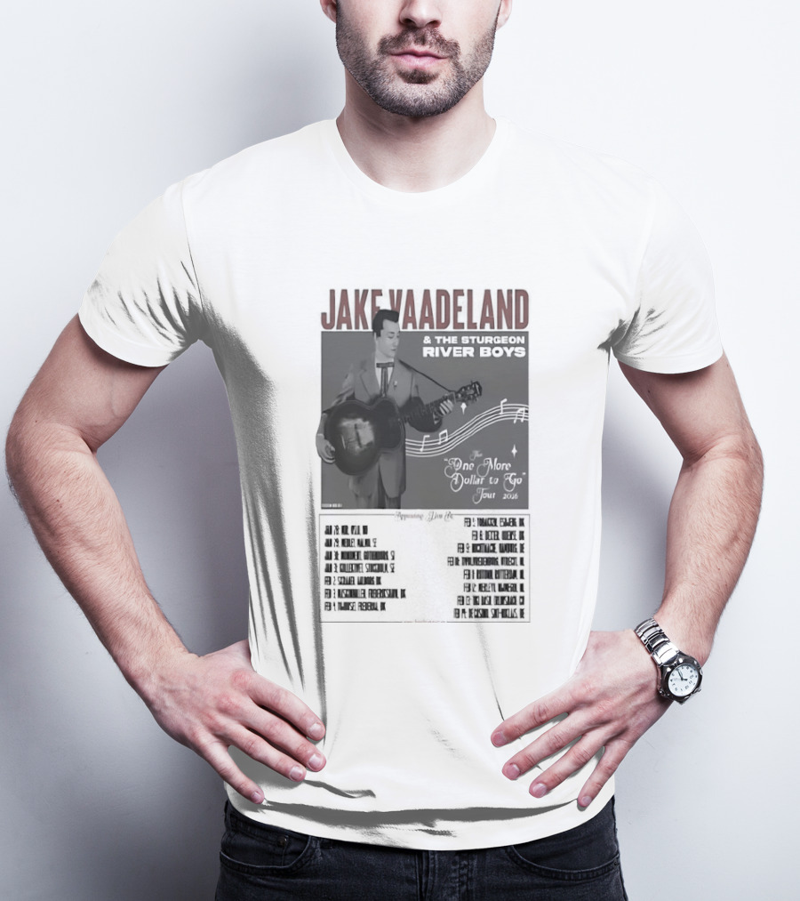 Jake Vaadeland Sturgeon River Boys One More Dollar To Go Tour 2026 T-Shirt