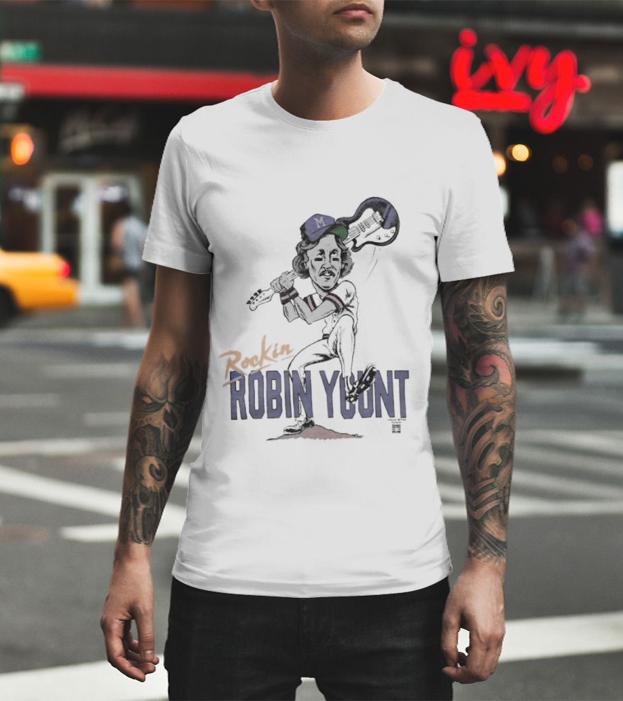 Rockin' Robin Yount Milwaukee Brewers Baseball Legend T-Shirt