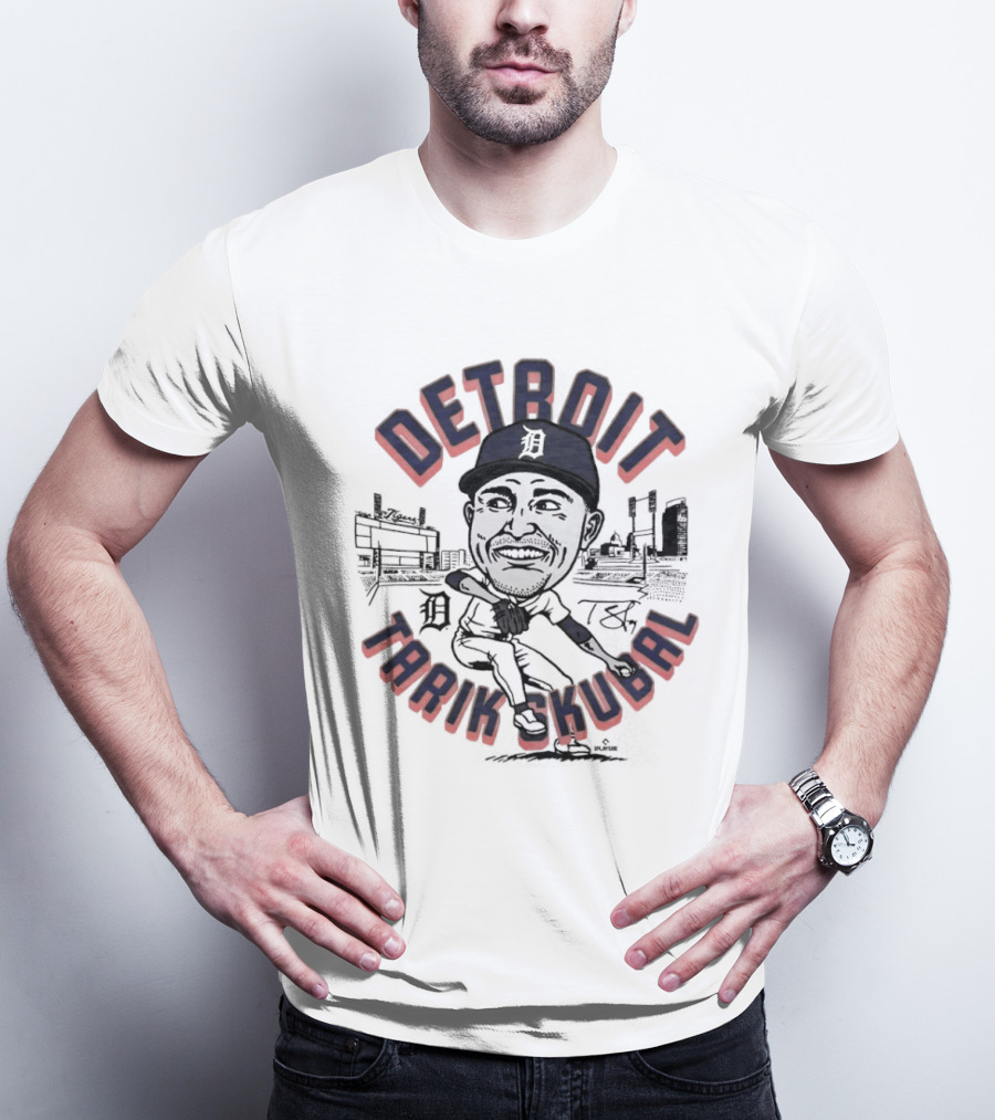 Detroit Tarik Skubal Baseball Player T-Shirt