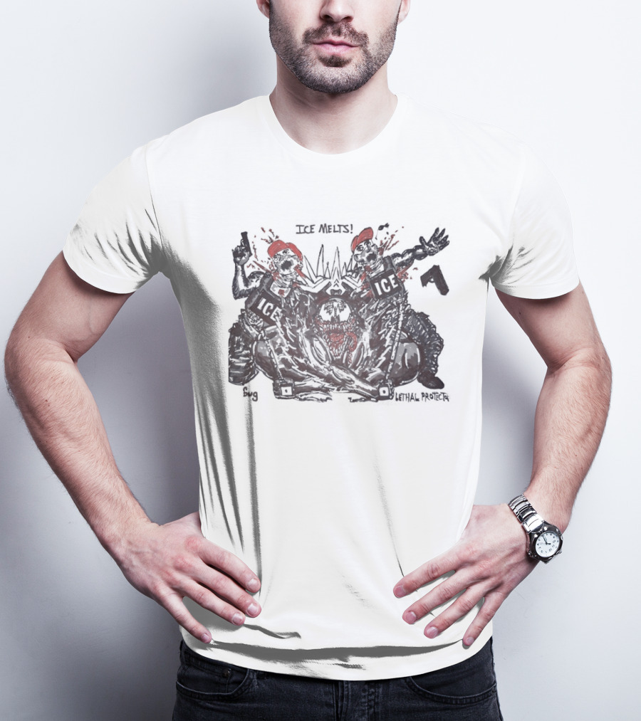 Venom Lethal Protector ICE Melts Army Tactical Horror T-Shirt