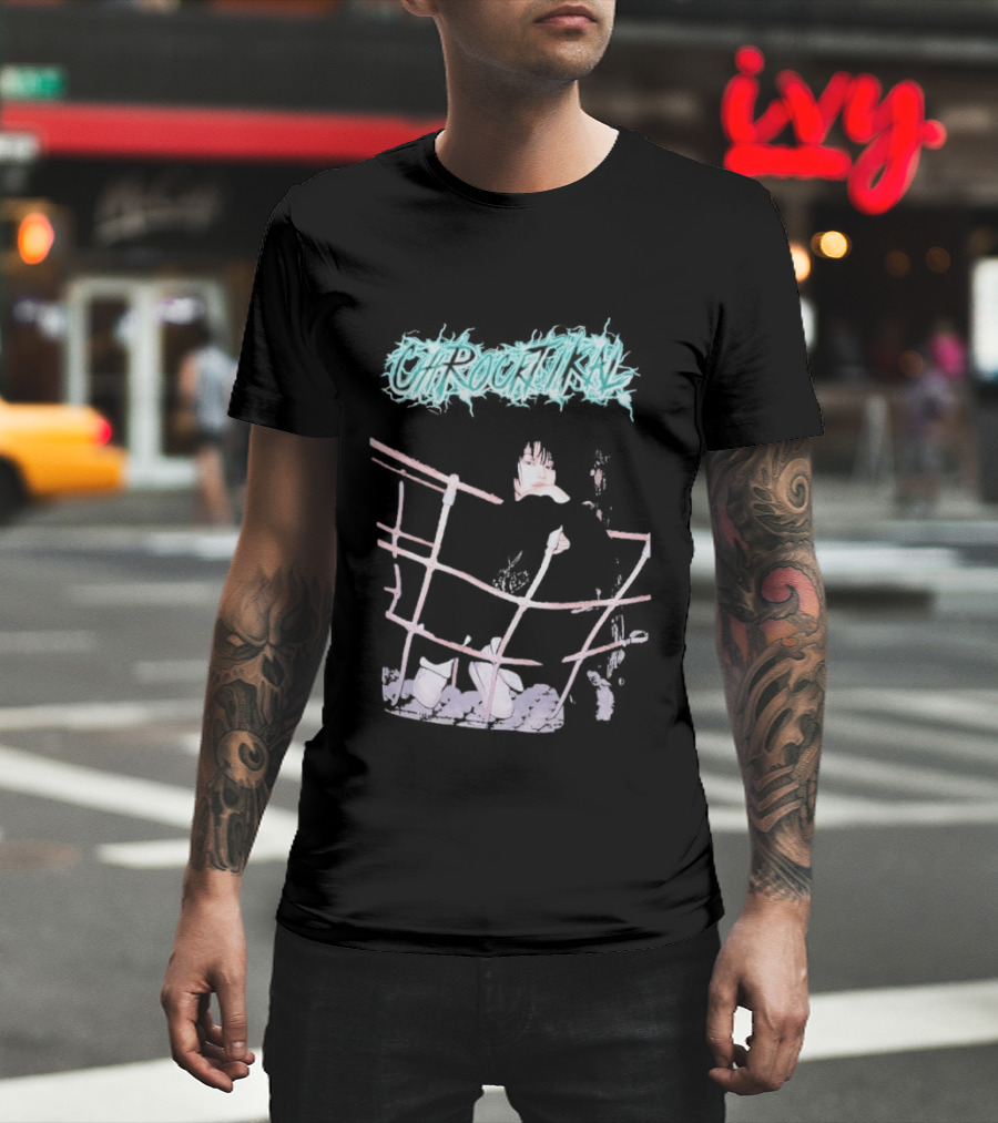 ChRocktikal Band Neon Style Abstract Art With Unique Pink Structure T-Shirt