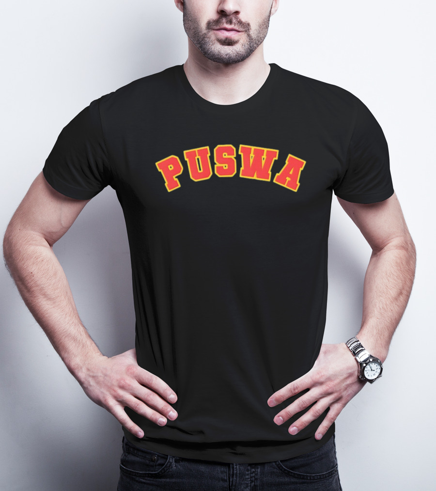 Tell Me Lies PUSWA Sports Varsity Style Bold Font T-Shirt