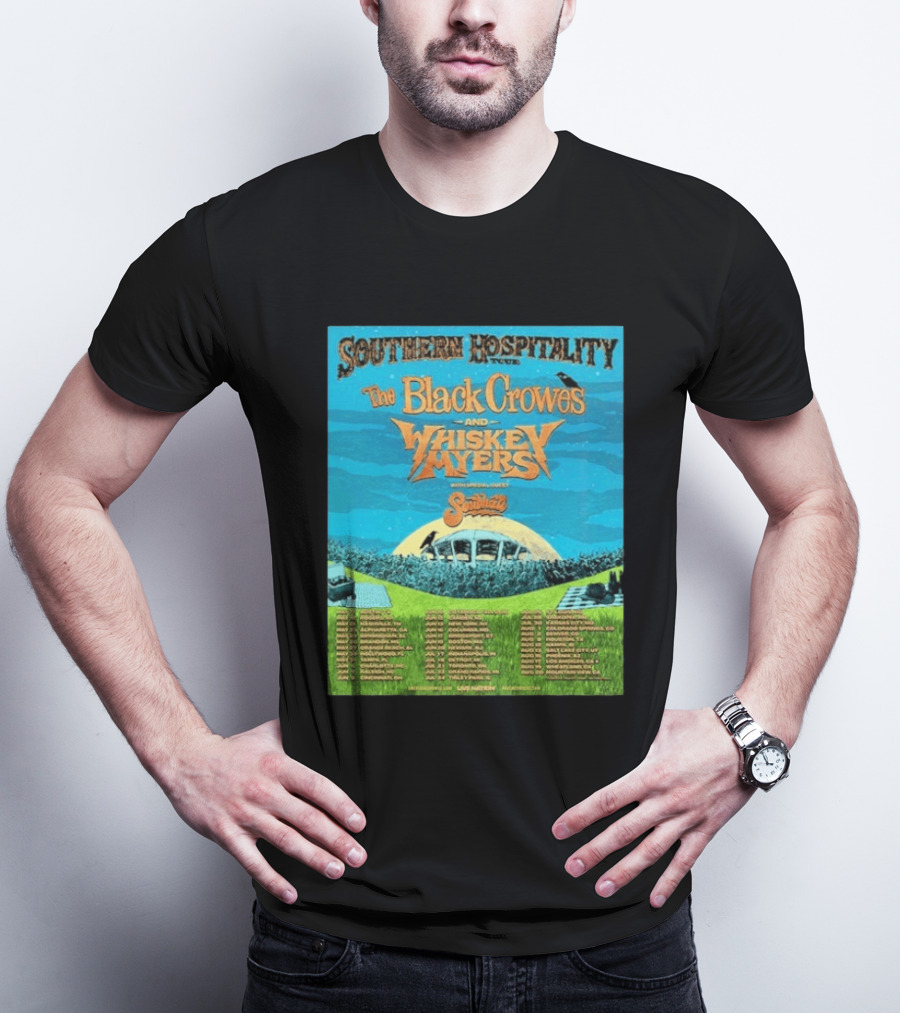 Southern Hospitality Tour 2026 The Black Crowes Whiskey Myers North America Dates T-Shirt