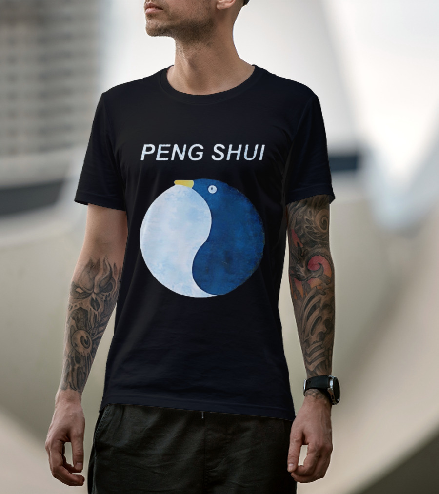 Peng Shui Feng Shui Penguin Yin Yang T-Shirt