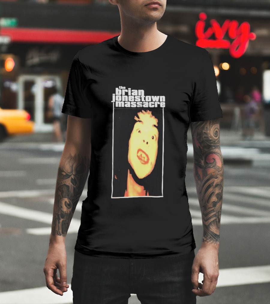 The Brian Jonestown Massacre Distorted Yellow Face T-Shirt