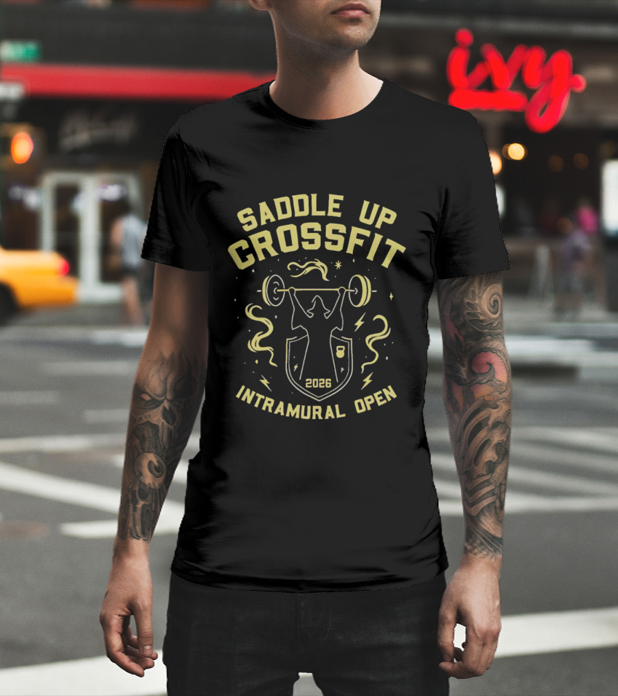 Saddle Up CrossFit 2026 Intramural Open Weightlifter T-Shirt